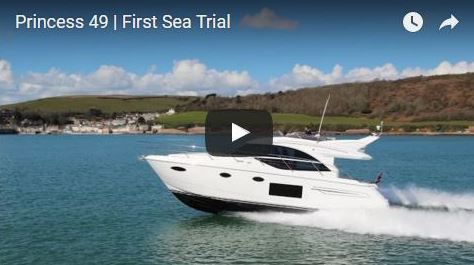 Princess 49 Launched for Sea Trials